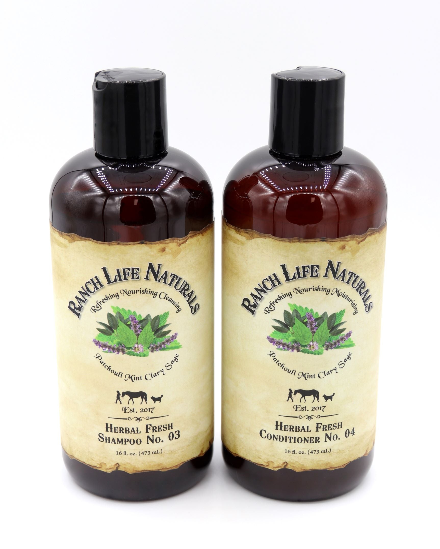 Herbal Fresh Shampoo No. 03/Conditioner No. 04 – Ranch Life Naturals